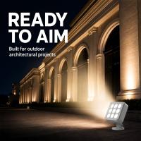 China Narrow Beam 27W LED Flood Lights IP67 High Brightness Color Changing  4000K CCT for Facade Lighting for sale