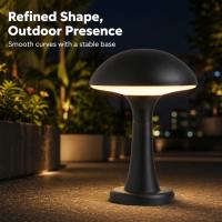 China IP66 2700K Warm White LED Garden Lights Outdoor Pathway Lamp Mushroom LED Bollard Light for sale