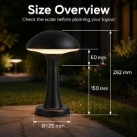 China IP66 2700K Warm White LED Garden Lights Outdoor Pathway Lamp Mushroom LED Bollard Light for sale
