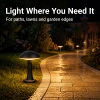 China IP66 2700K Warm White LED Garden Lights Outdoor Pathway Lamp Mushroom LED Bollard Light for sale