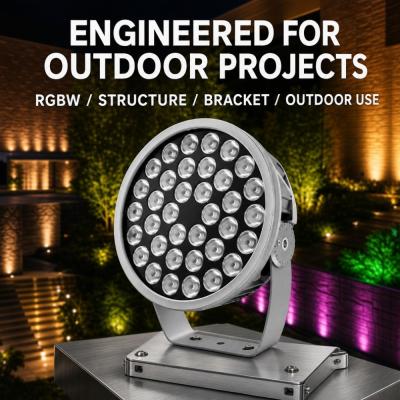 China RGBW DMX512 LED Flood Light 200W 240W IP65 Waterproof Outdoor Spotlight for Landscape Lighting for sale