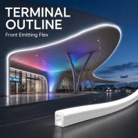 China 180LED/M High Density Silicone LED Strip 8x17mm Front Emitting For Architectural Facade Lighting for sale