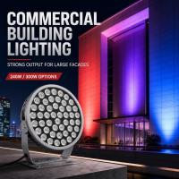 China High Power 240W-300W RGBW LED Flood Light Waterproof Architectural Facade Lighting for sale
