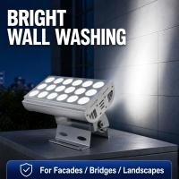 China 3° Narrow Beam LED Flood Light DMX512 Control Die Cast Aluminum Housing IP66 for Hotel Exterior Walls for sale