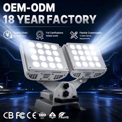 China IP67 Waterproof LED Flood Lights DMX512 Control 108W 6500k CE ROHS For Residential Buildings for sale