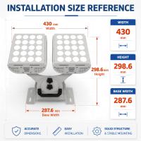 China IP67 Waterproof LED Flood Lights DMX512 Control 108W 6500k CE ROHS For Residential Buildings for sale