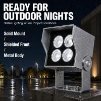 China 4 Lens LED Outdoor Lighting Flood Lights IP66 Waterproof Spotlight With Anti Glare Shield for sale