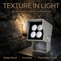 China 4 Lens LED Outdoor Lighting Flood Lights IP66 Waterproof Spotlight With Anti Glare Shield for sale