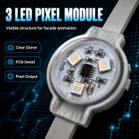China Outdoor Waterproof LED Point Source Curtain Wall Light IP67 Rating Intelligent Control for sale