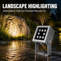 China 9 LED Architectural Flood Light IP66 Waterproof Outdoor Adjustable Bracket Bridge Lighting for sale
