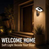 China Motion Sensor Modern LED Exterior Wall Sconce Outside Wall Lights For Porch Patio Balcony for sale