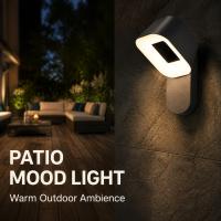 China Motion Sensor Modern LED Exterior Wall Sconce Outside Wall Lights For Porch Patio Balcony for sale