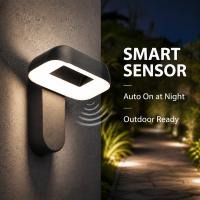 China Motion Sensor Modern LED Exterior Wall Sconce Outside Wall Lights For Porch Patio Balcony for sale