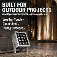 China 12-LED Architectural Flood Light IP66 Waterproof Outdoor Spotlight With Adjustable Bracket for sale