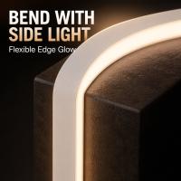 China Pure Silicone LED Strip Lights DC12V 24V 10x10mm Side Emitting For Building Edge Outlining for sale