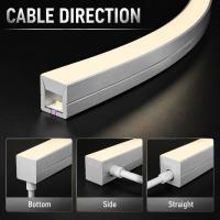 China 10x10mm Front Emitting Led Silicone Light Strip For Architectural Facade Linear Lighting for sale