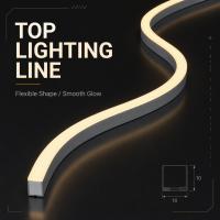 China 10x10mm Front Emitting Led Silicone Light Strip For Architectural Facade Linear Lighting for sale