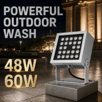 China 48W 60W RGBW LED Outdoor Flood Light Waterproof Architectural Facade Wash Light for sale