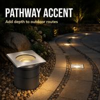 China LED In Ground Well Light 18W Square Deep Recessed Honeycomb Anti Glare Uplight IP68 for sale
