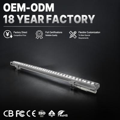 China Slim 12W DC24V Linear LED Wall Washer , Aluminum Housing LED Wall Wash Outdoor Lighting for sale