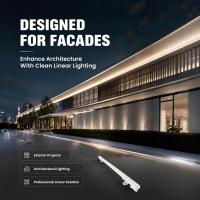 China Slim 12W DC24V Linear LED Wall Washer , Aluminum Housing LED Wall Wash Outdoor Lighting for sale
