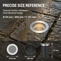 China LED In-Ground Well Light 24W Round Anti Glare Honeycomb Landscape Uplight IP68 IK08 - MA120 for sale