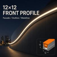 China Front Emitting Silicone LED Strip Lights 12x12mm IP66 Rating 2700K 3000K 3500K 4000K 6500K for sale