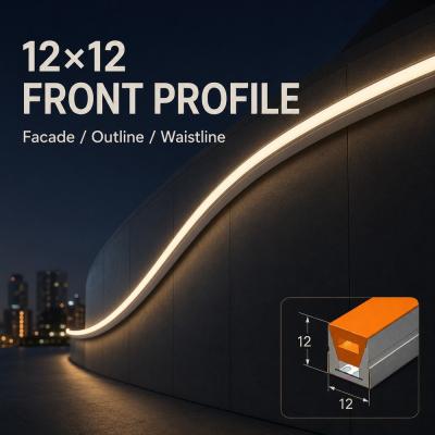 China Front Emitting Silicone LED Strip Lights 12x12mm IP66 Rating 2700K 3000K 3500K 4000K 6500K for sale