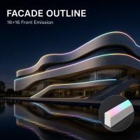 China 9.5W Waterproof Silicone LED Strip 16x16mm Front Emitting For Large Architectural Lighting for sale