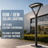 China All in One Solar Garden Pole Light 35W 50W Smart APP Control for Countryside for sale