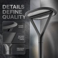 China All in One Solar Garden Pole Light 35W 50W Smart APP Control for Countryside for sale