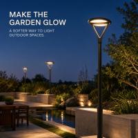 China All in One Solar Garden Pole Light 35W 50W Smart APP Control for Countryside for sale