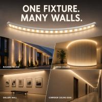 China DC24V Silicone Flexible LED Wall Washer 48LED/M 18W For Building Facade Grazing Lighting for sale