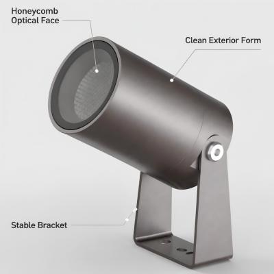 China 12‑15W Multi Mount Outdoor Cylinder Flood Lights Adjustable Bracket IP65 Aluminum Landscape Spot Lamp for sale