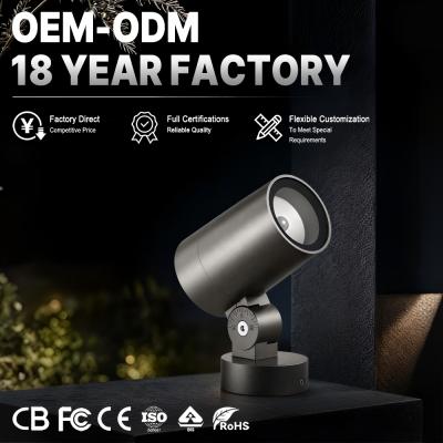 China 3‑6W Knob Adjustable Wall Mount LED Cylinder Spotlight IP65 Waterproof Wall Accent Light for sale