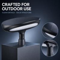China Y Shaped Double Arm Solar Garden Street Light Warm White Auto On Off For Parking Lot for sale