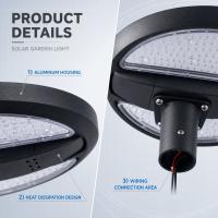 China Y Shaped Double Arm Solar Garden Street Light Warm White Auto On Off For Parking Lot for sale