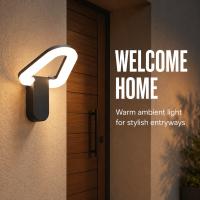 China Front Door LED Outdoor Wall Lights With Dusk To Dawn Sensor For House And Porch for sale