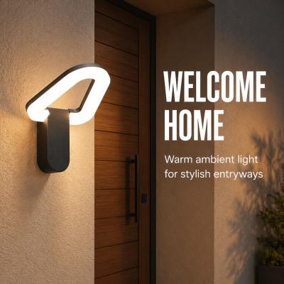 China Front Door LED Outdoor Wall Lights With Dusk To Dawn Sensor For House And Porch for sale