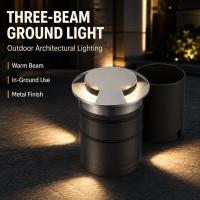 China 3 Directional Path Light 12W CREE COB Tri Window Deck Uplight IP68 Waterproof - MA80-3 for sale