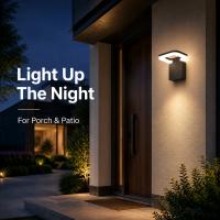 China Weatherproof Square LED Outdoor Wall Lights Lantern Style For Garden Fence Courtyard Patio for sale