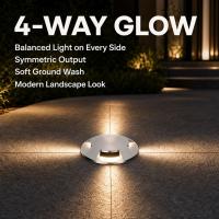 China Quad Emission Outdoor Ground Spotlights 12W CREE COB 4 Aperture Driveway Lighting for sale