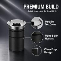China Quad Emission Outdoor Ground Spotlights 12W CREE COB 4 Aperture Driveway Lighting for sale