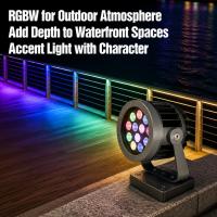 China Outdoor LED Projector Light RGBW With High Luminous Efficiency And Durable Housing For Resort Villa Parks Manufacturer for sale