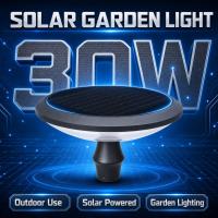 China UFO Design Solar Garden Post Light 360 Full Around Illumination IP65 for Stadium Walkway for sale