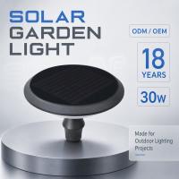 China UFO Design Solar Garden Post Light 360 Full Around Illumination IP65 for Stadium Walkway for sale