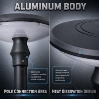 China UFO Design Solar Garden Post Light 360 Full Around Illumination IP65 for Stadium Walkway for sale