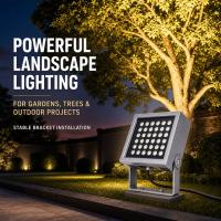 China RGBW or Single Color architectural Outdoor LED Flood Light 72W 96W With Adjustable U Bracket for sale