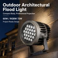 China 60W RGBW 72W Outdoor Architectural Flood Light Multi Beam Angle for Parking Lot Bridge for sale