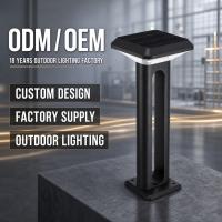 China Outdoor Waterproof IP65 Solar Bollard Light LED Garden Lawn Lamp for Yard Walkway Driveway for sale